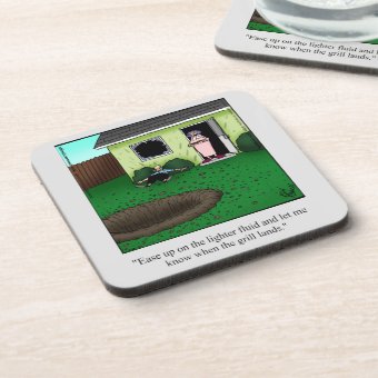 Funny Barbecue Humor Coaster Set | Zazzle