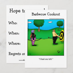 Funny Barbecue Party Invitations "Spectickles" | Zazzle