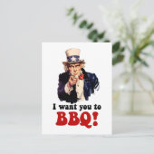 Funny barbecue postcard | Zazzle