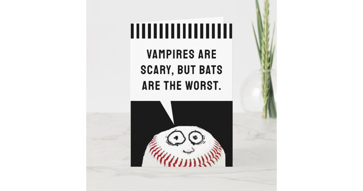 Funny Baseball Birthday Card | Zazzle