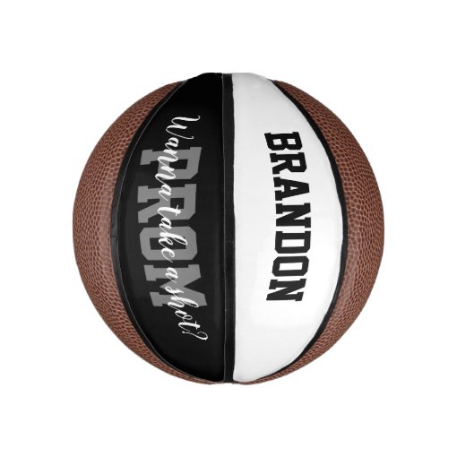 Funny basketball Hoco Prom proposal gift idea | Zazzle