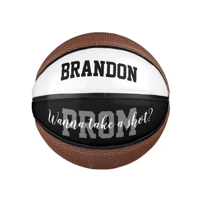 Funny basketball Hoco Prom proposal gift idea | Zazzle