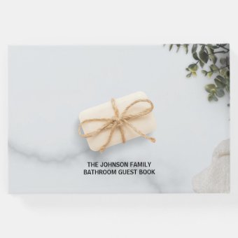 Funny Bathroom Humor 5-Star Review Bathroom Guest Book | Zazzle