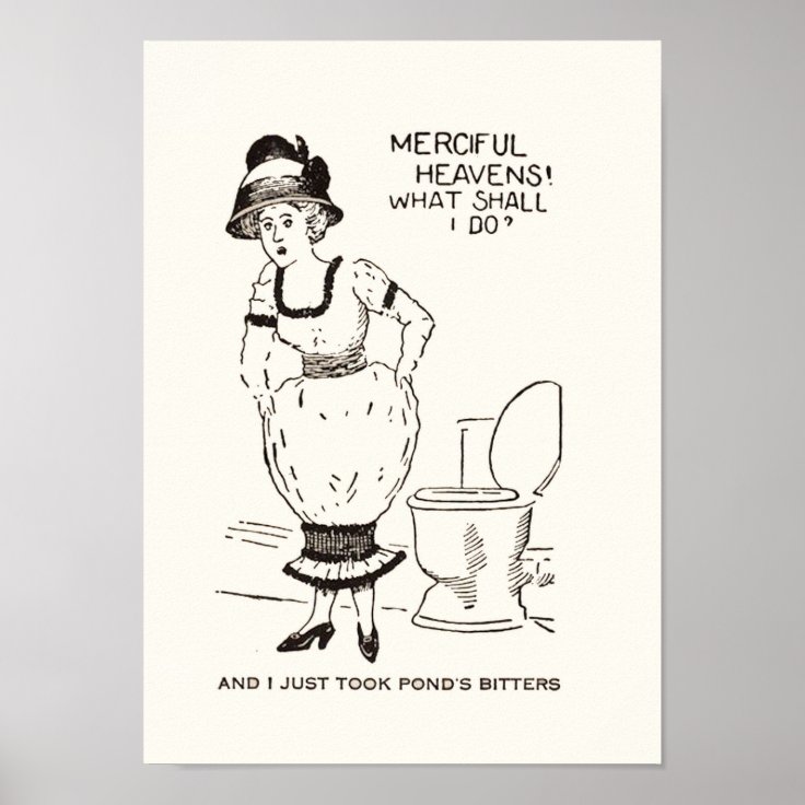Funny Bathroom Poster - Laxative | Zazzle
