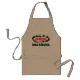 Funny BBQ apron for men | Caution man cooking | Zazzle