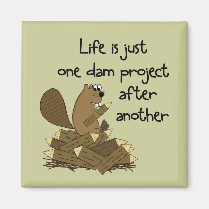 Funny Beaver at Work Magnet | Zazzle.com