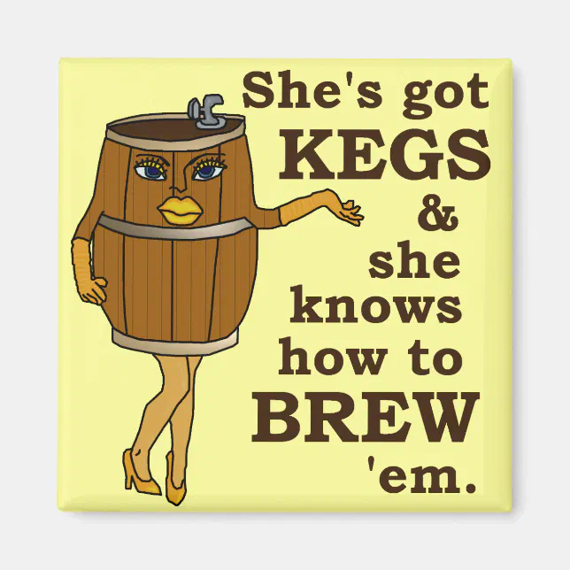 Funny Beer Brewer Magnet | Zazzle