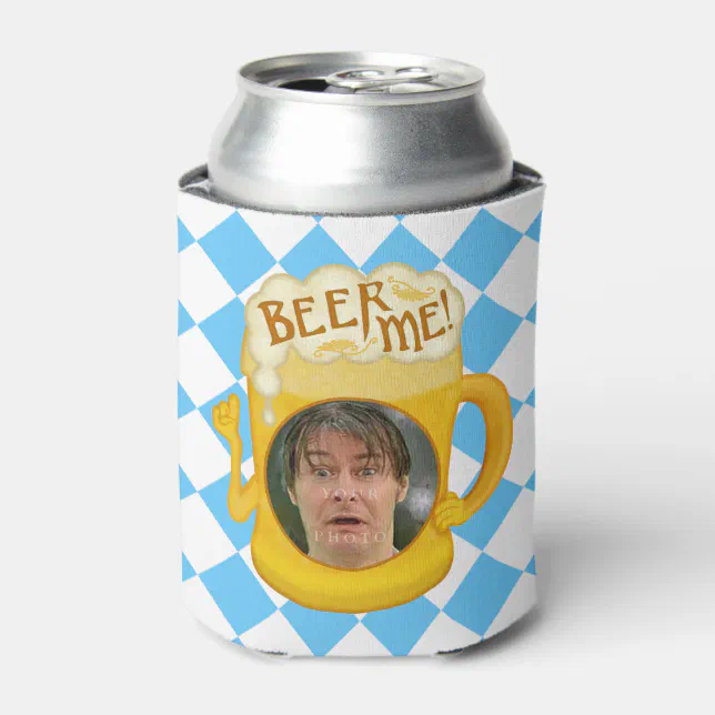 Funny Beer Me Oktoberfest Drinking Humor | Photo Can Cooler | Zazzle