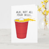 Funny Beer Pong Graduation Card | Zazzle
