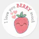 Funny Berry I Love You Classic Round Sticker | Zazzle