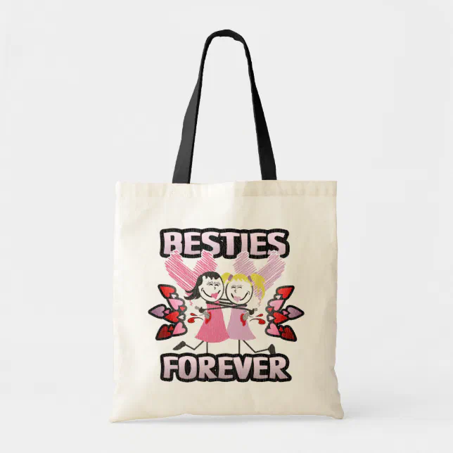 Funny BFF Best Friends Forever Tote Bag | Zazzle
