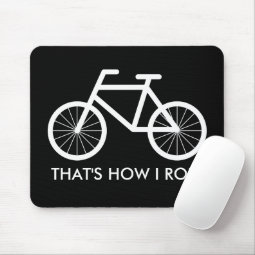 Funny bicycle mouse pad for bike riding fans | Zazzle