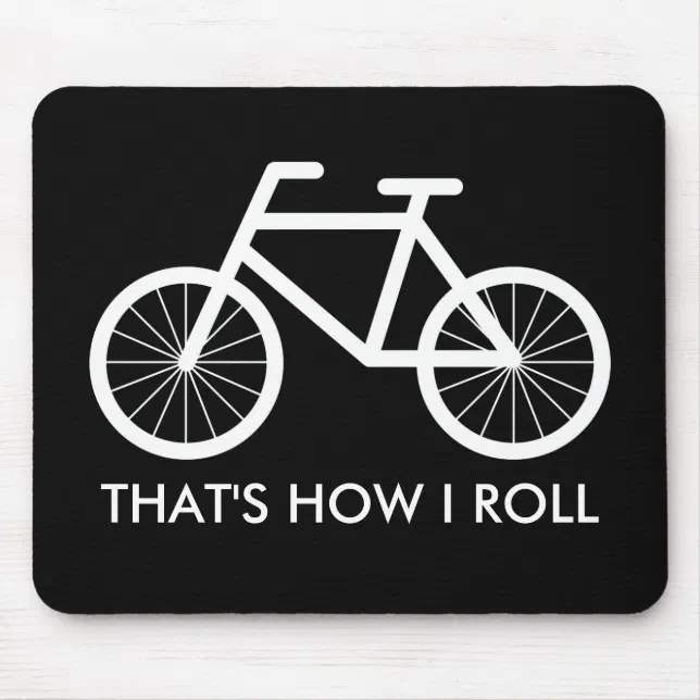 Funny bicycle mouse pad for bike riding fans | Zazzle