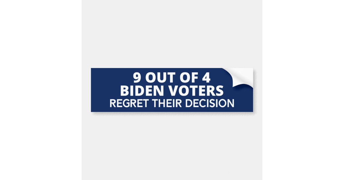 Funny Biden Bumper Sticker | Zazzle