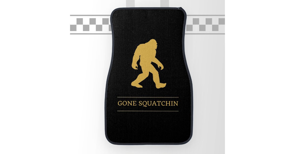 Funny Big Foot Gone Squatchin Sasquatch Car Floor Mat | Zazzle