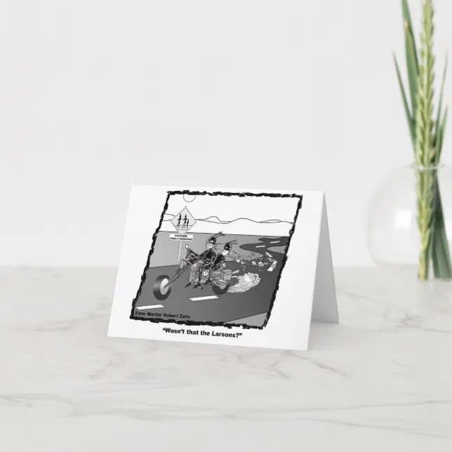 Funny biker card | Zazzle