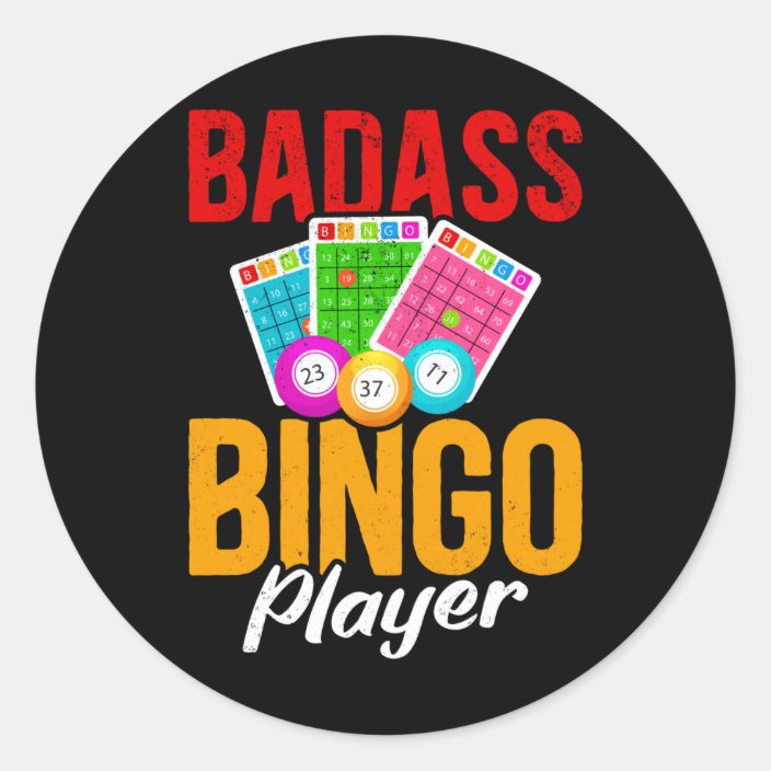 Funny Bingo Balls Sarcastic Bingo Player Classic Round Sticker | Zazzle