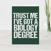 Funny Biology Major Graduation Green Biologist Card | Zazzle