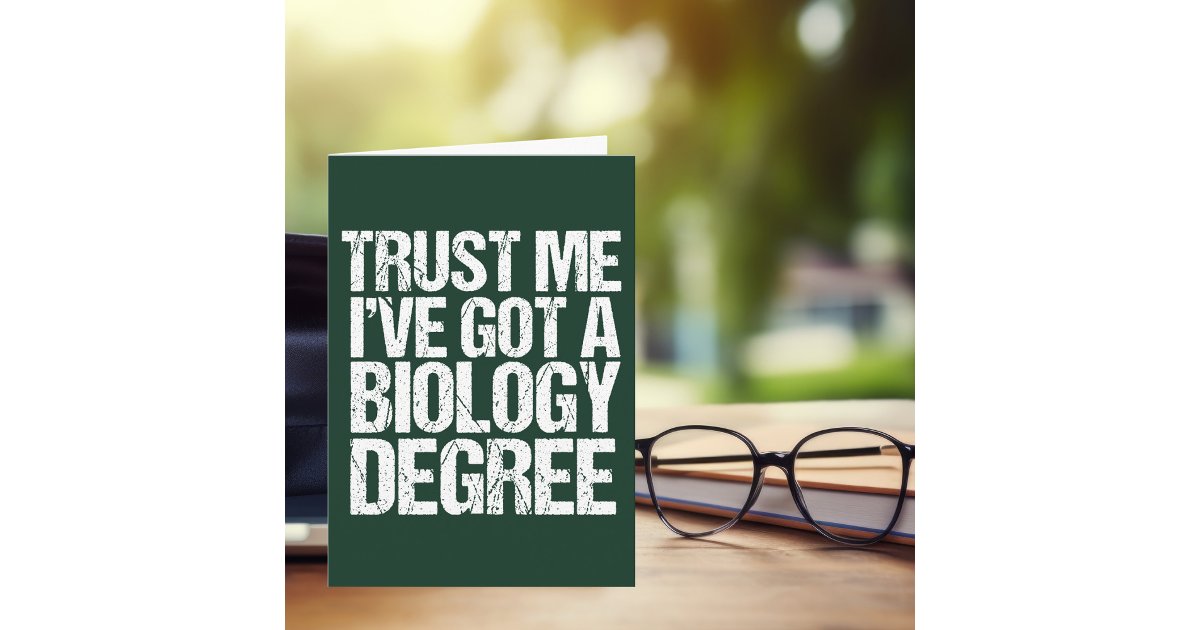 Funny Biology Major Graduation Green Biologist Card | Zazzle