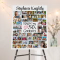 Funny Birthday 55 Photo Kissing My Decade Goodbye Foam Board | Zazzle