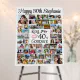 Funny Birthday 55 Photos Kiss Your Decade Goodbye Foam Board | Zazzle
