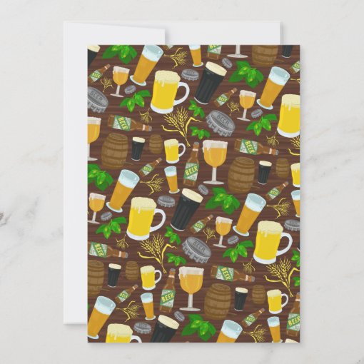 Funny Birthday Beer Party Adult Drinking Add Photo Invitation | Zazzle