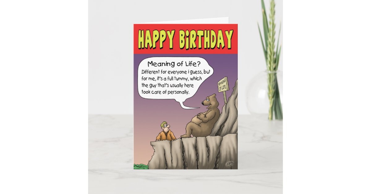 Funny Birthday Card: Fulfilling Day Card | Zazzle