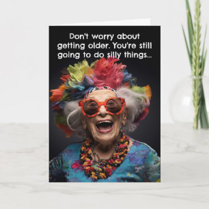 Old Lady Birthday Cards