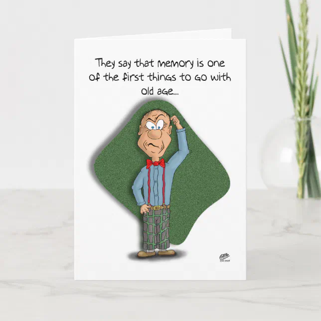 Funny Birthday Cards: Memory Card | Zazzle