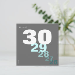 Funny Birthday Countdown Party Invitation | Zazzle