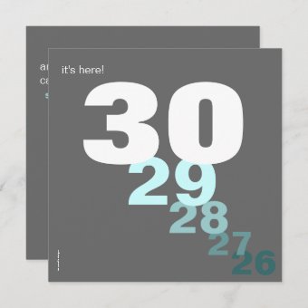 Funny Birthday Countdown Party Invitation | Zazzle