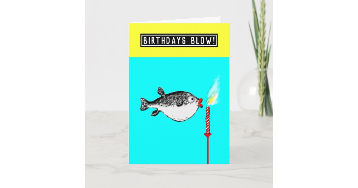 Funny Birthday Fish Wish Card | Zazzle