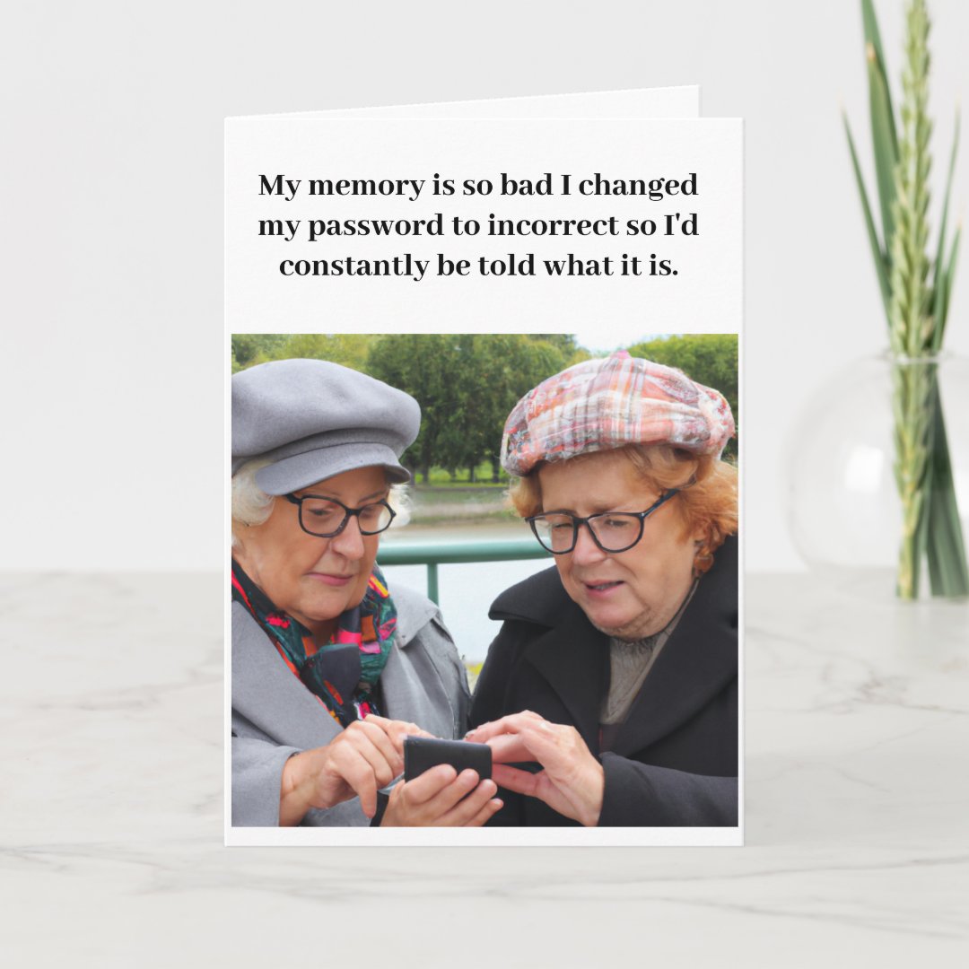 Funny Birthday for Seniors Card | Zazzle