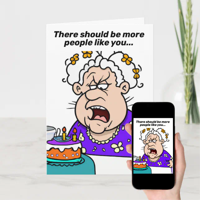 Funny Birthday for Seniors Card | Zazzle