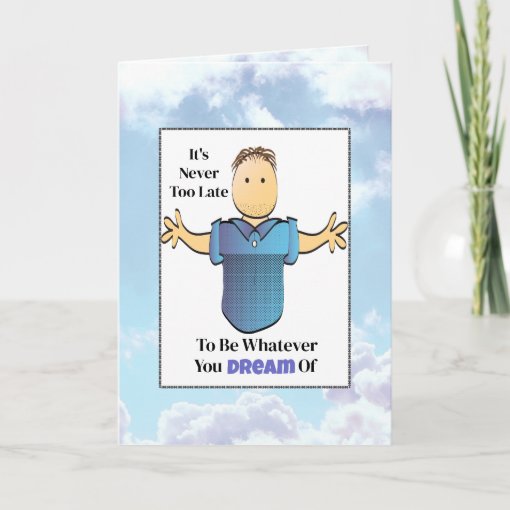 Funny Birthday Joke for Man Snarky Male Cartoon Card | Zazzle