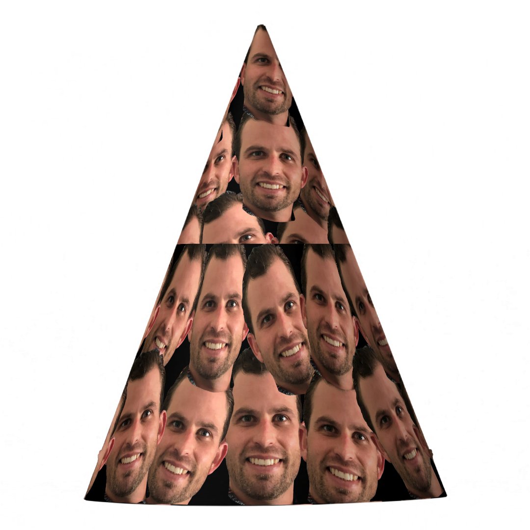 Funny Birthday Party Hats Custom Face Photo / Head | Zazzle