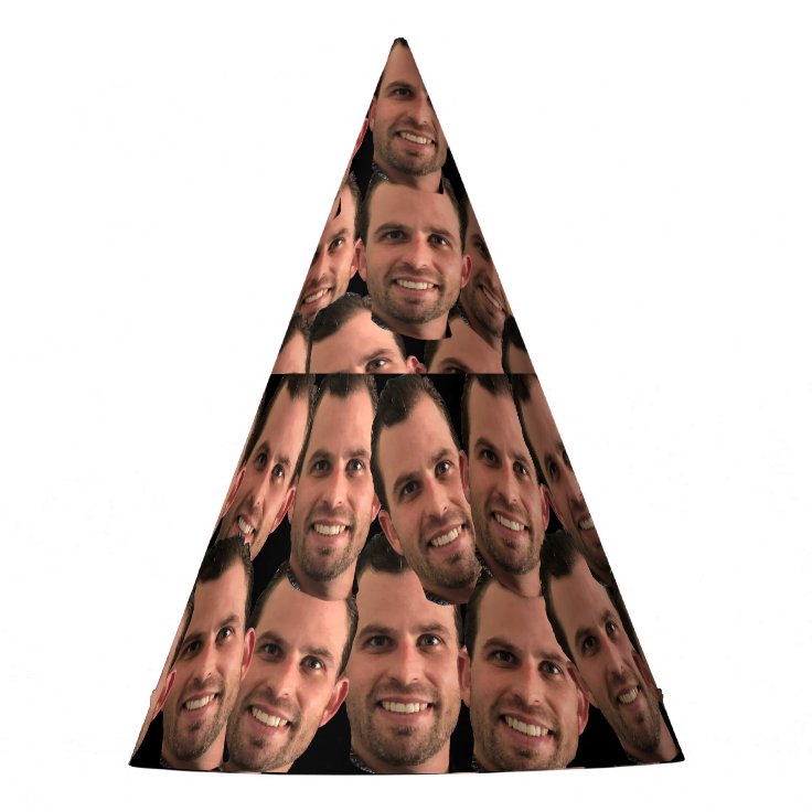 Funny Birthday Party Hats Custom Face Photo / Head | Zazzle
