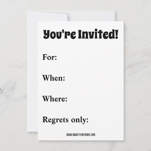 Funny Birthday Party Invitations | Zazzle