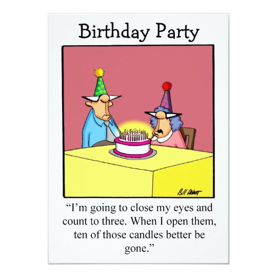 Funny Birthday Party Invitations For Her Zazzle Funny Birthday Party Invitations For Her Zazzle