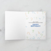 Funny Birthday Riddle Card | Zazzle