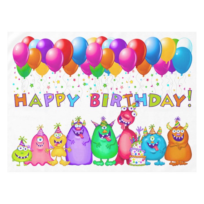 Funny Birthday Tablecloth Banner | Zazzle.com