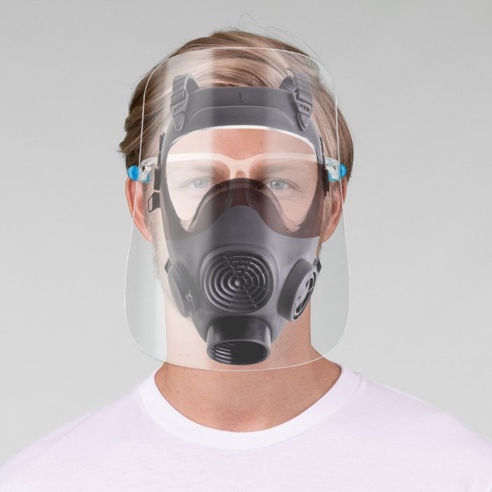 Funny Black Gas Mask Face Shield | Zazzle