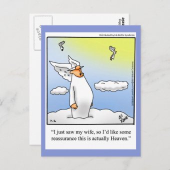 Funny Blessings & Faith Humor Postcard | Zazzle
