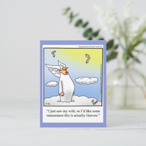 Funny Blessings & Faith Humor Postcard | Zazzle