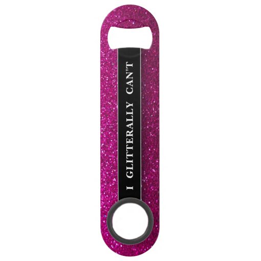 Funny Bling Drinking Joke Pink Glitter Sparkles Bar Key | Zazzle