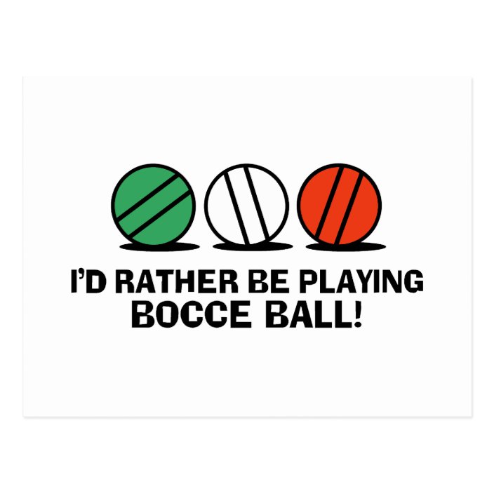 Funny Bocce Ball Postcard | Zazzle.com