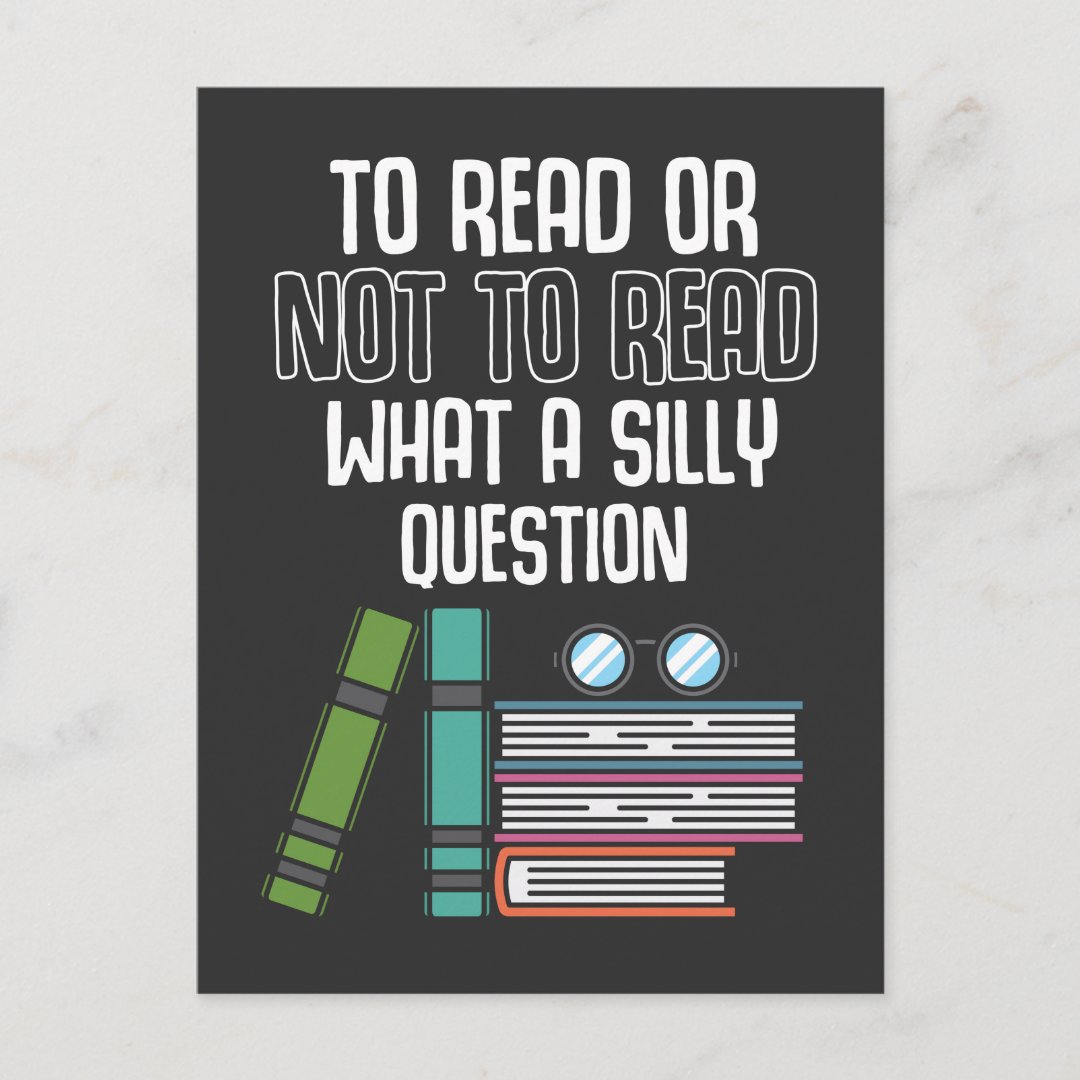 Funny Book Reading Quote Literature Bookworm Postcard | Zazzle