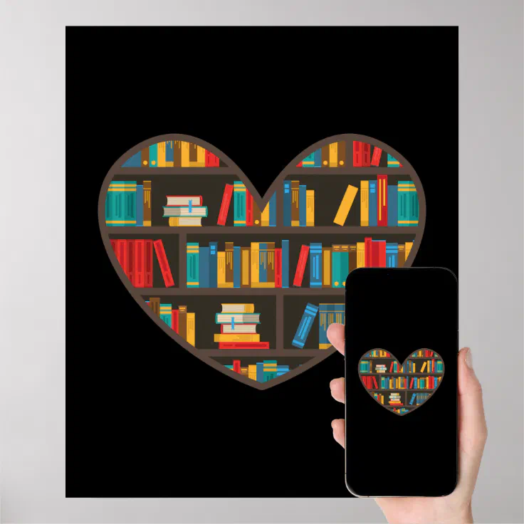 Funny BookShelf Library Poster | Zazzle
