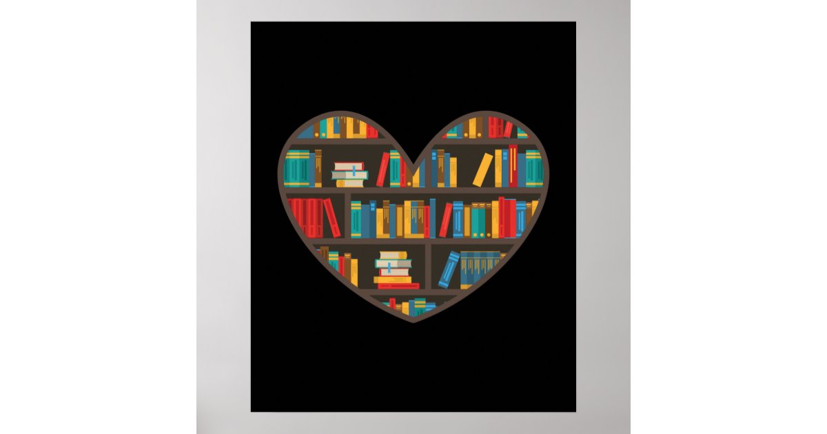 Funny BookShelf Library Poster | Zazzle