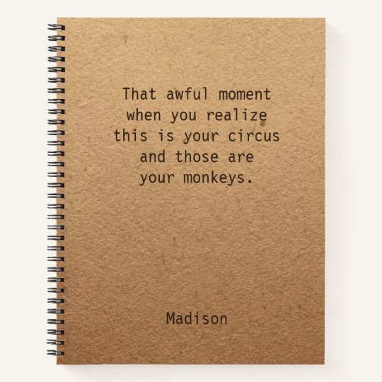 Funny Boss Manager Personalized Notes Office Notebook | Zazzle.com